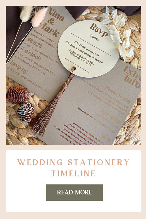 Wedding Stationery Timeline – Confetti Sweethearts | Wedding Styling ...