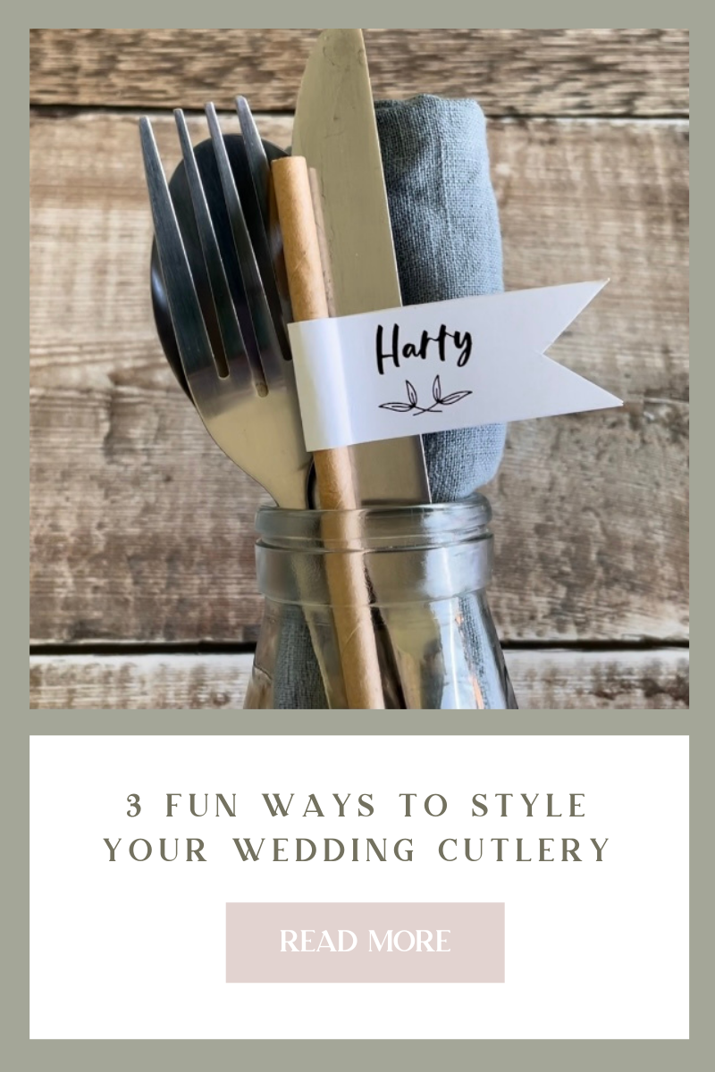 3 Fun Ways to Style your Wedding Cutlery – Confetti Sweethearts | Table ...