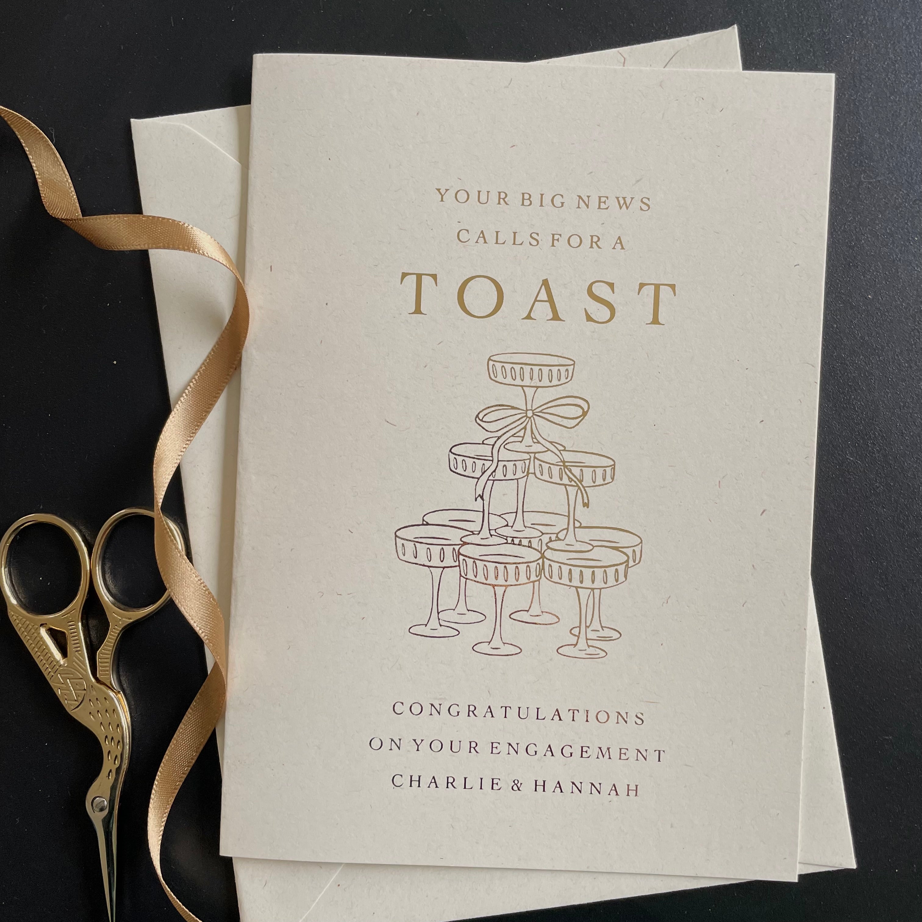 Your big news calls for a toast congratulations on your engagement car ...